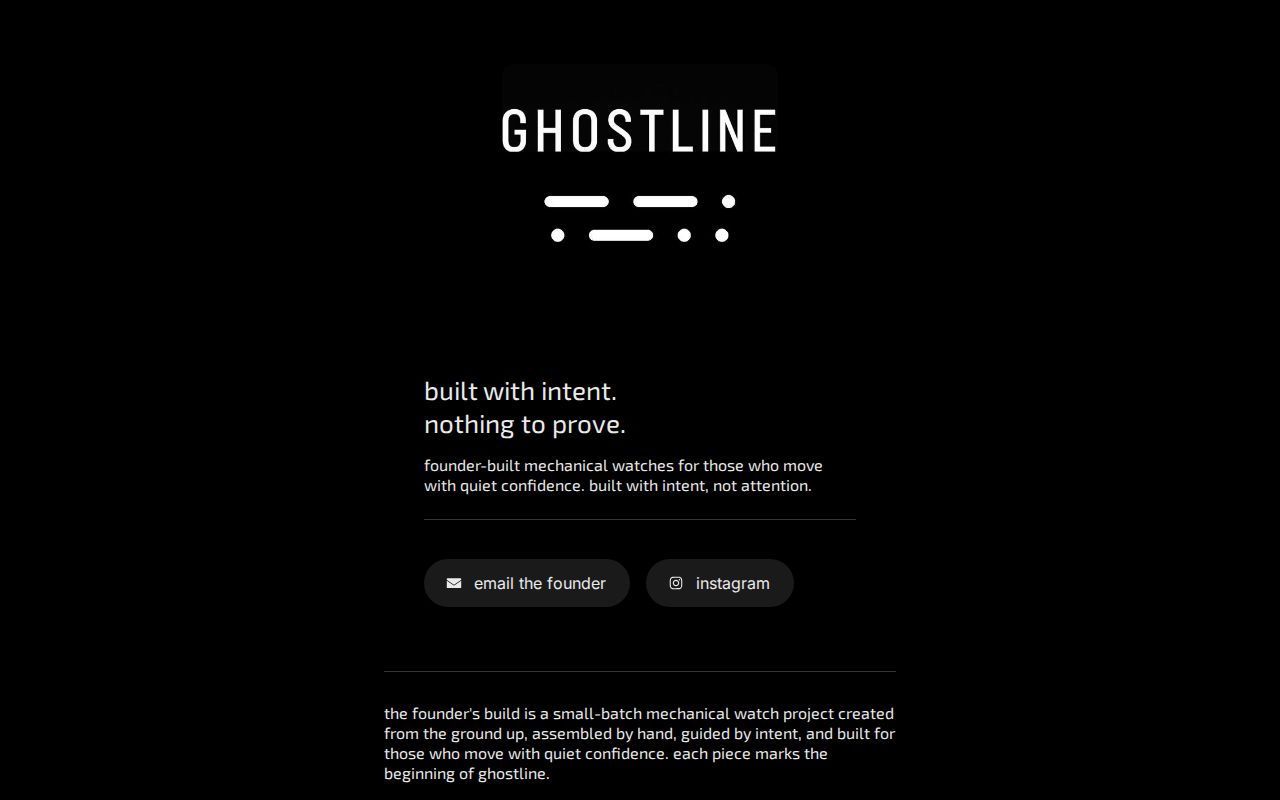 Ghostline Movement